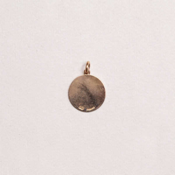 Vintage 9ct Gold St. Christopher's Pendant Charm by Paul Vincze - felt